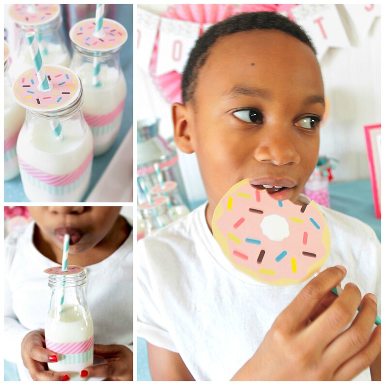 Donuts Valentine Printable Party Banner Donuts Birthday - Etsy