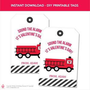 Printable Valentine's, Firetruck Valentine's, Punny Valentine's ...