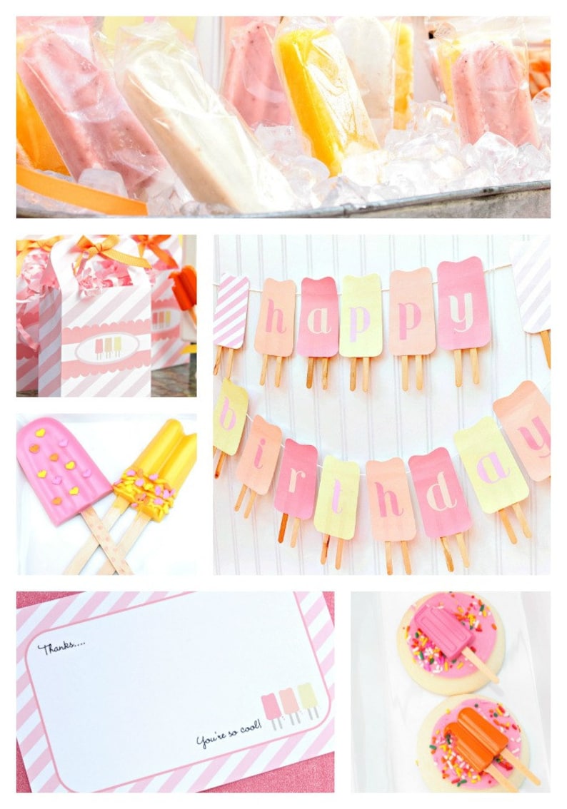 Ice Pop Frozen Pop Frozen Treat Party Summer Fun Pool - Etsy