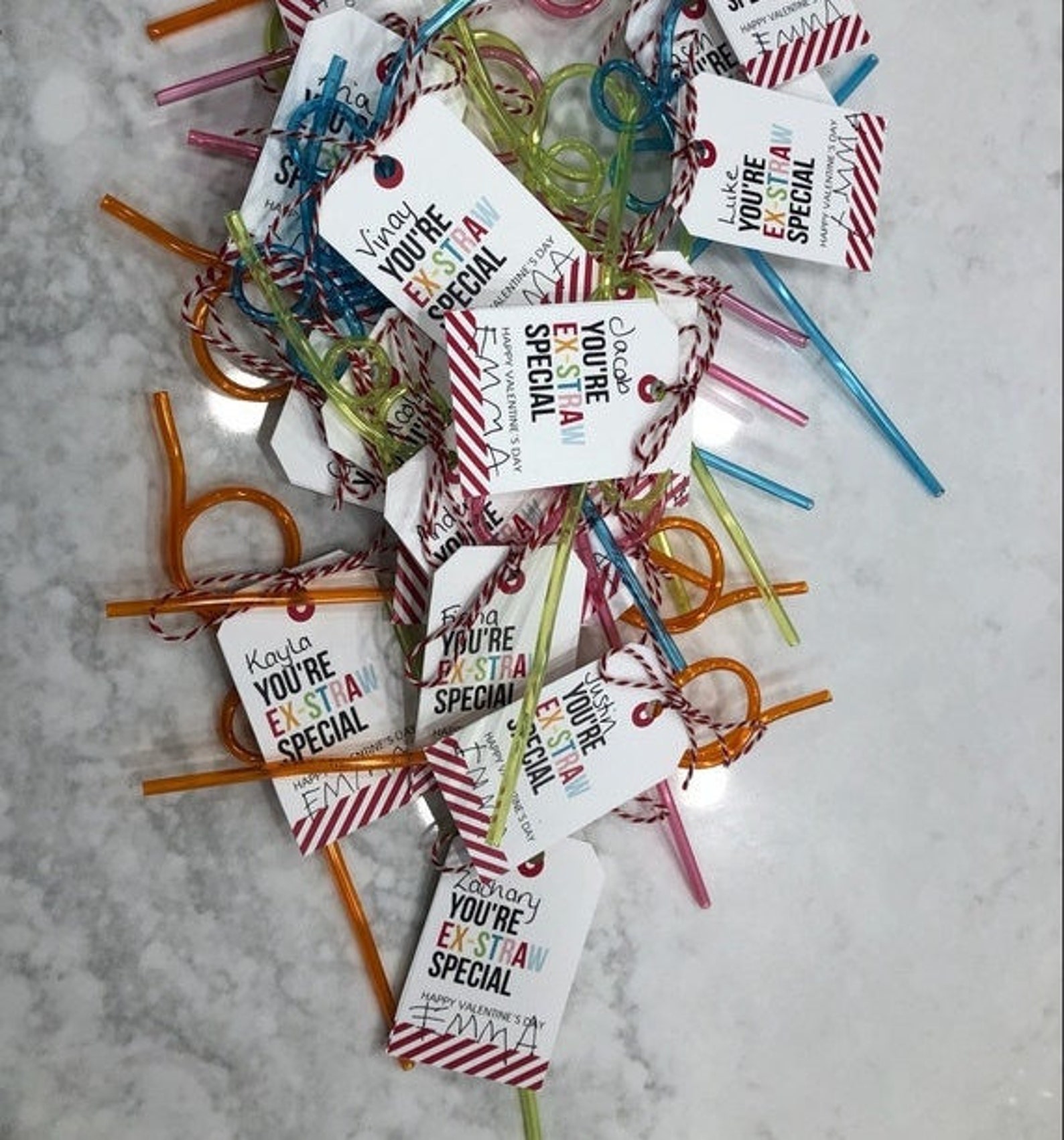 Printable Valentine's You're Ex-straw Special Favor - Etsy