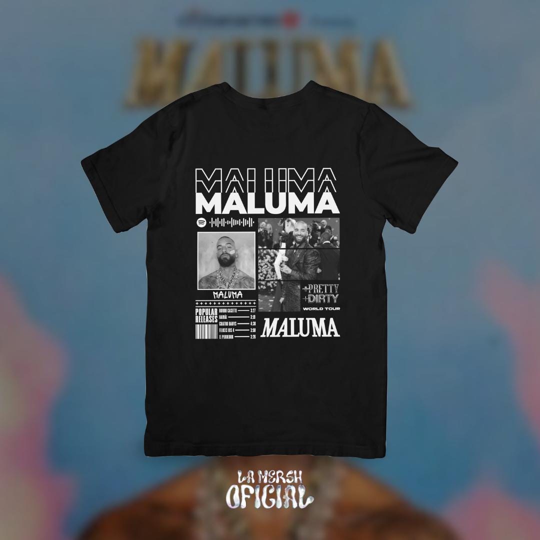 Diseño Maluma 2 Gira 2025 | Formato PNG | Impresión DTF | Descarga ...