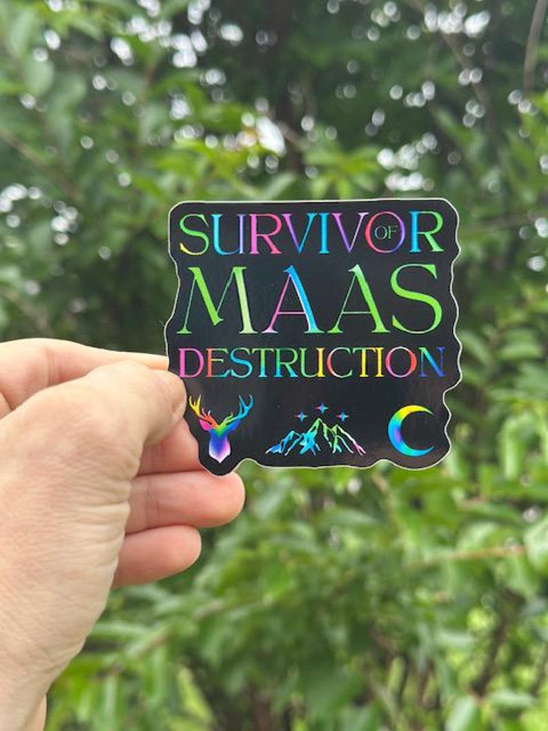 A Court of Thorns and Roses Sticker/ Maasverse Bookworm Badge - Etsy