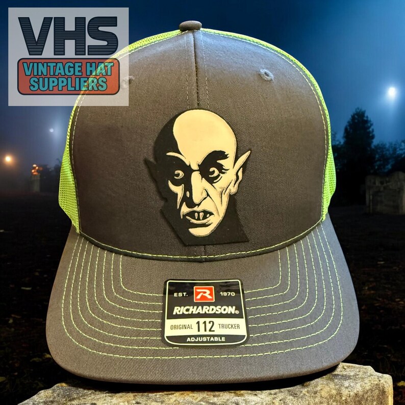 Nosferatu Glow in the Dark Trucker Hat: Classic Vampire Horror Movie ...