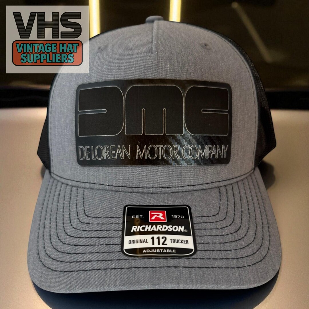 Delorean DMC Logo Trucker Hat: Retro 80s Car Fan Snapback - Etsy