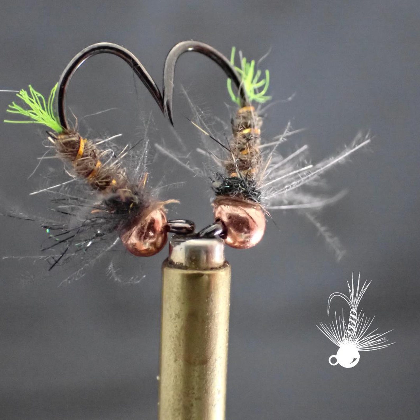 Tungsten Grey and Copper Nymph (3-pack) - Etsy