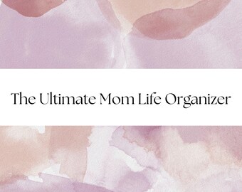 Digital Mom Planner - Printable Organizer for Busy Moms - Etsy