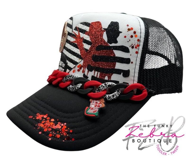 Adult Halloween Horror Fred Scary Movie Patch Foam Front Trucker Hat - Etsy