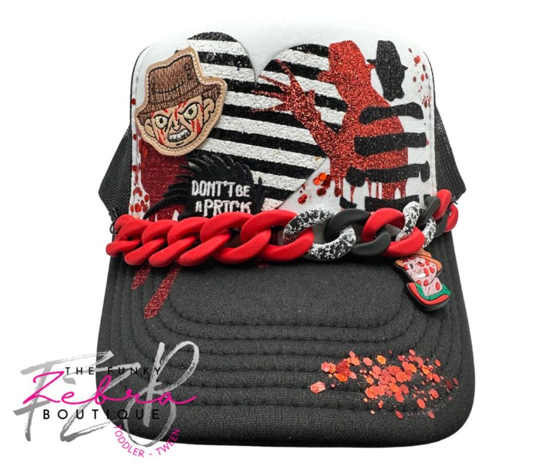 Adult Halloween Horror Fred Scary Movie Patch Foam Front Trucker Hat - Etsy
