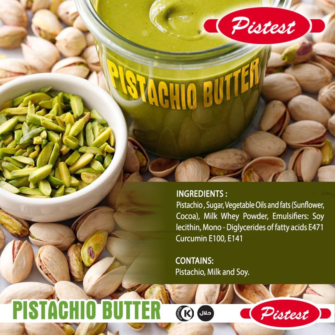 Sweet Spreadable - Sweet Pistachio Butter Spread 2.4 Pound– Made With ...