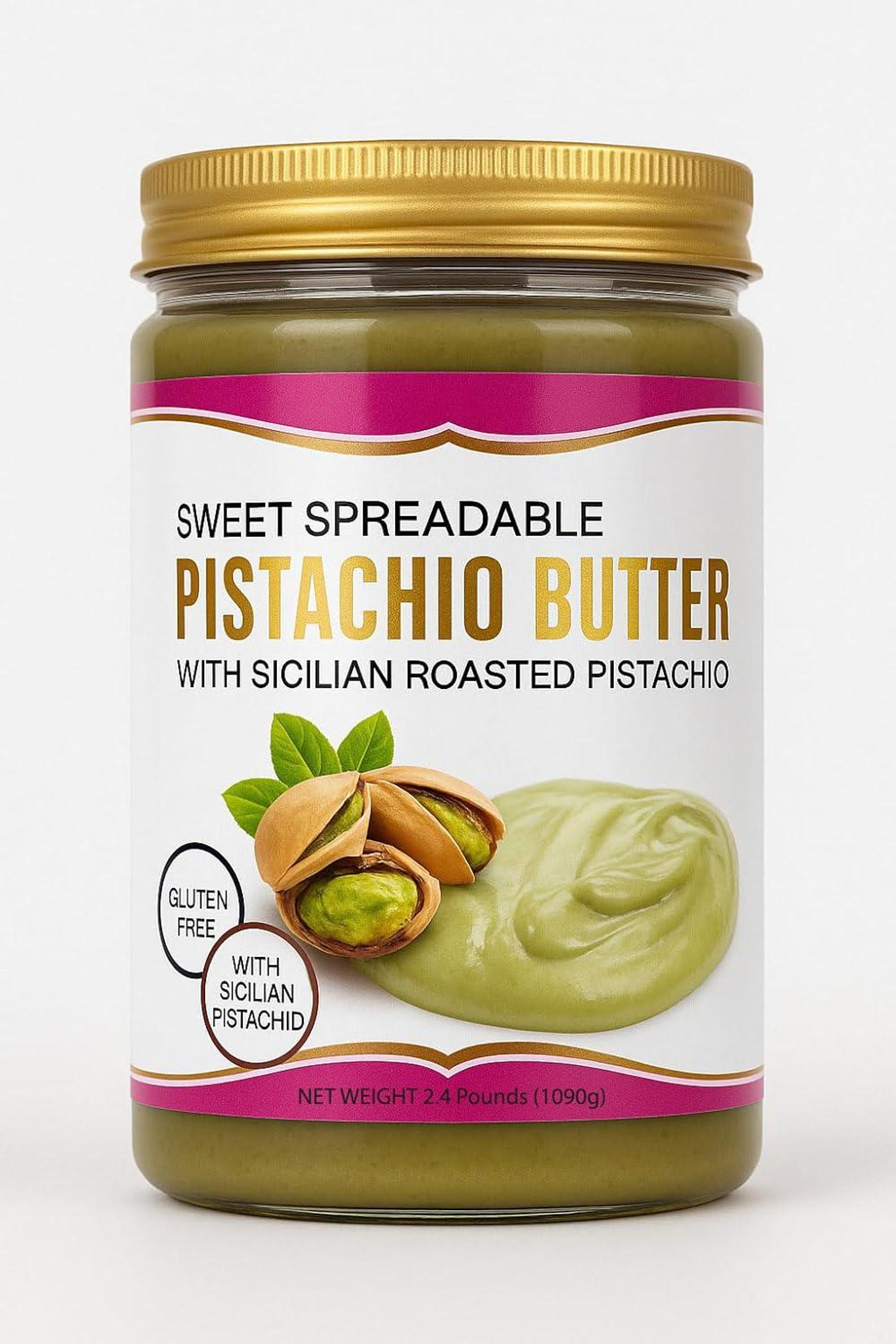 Sweet Spreadable - Sweet Pistachio Butter Spread 2.4 Pound– Made With ...