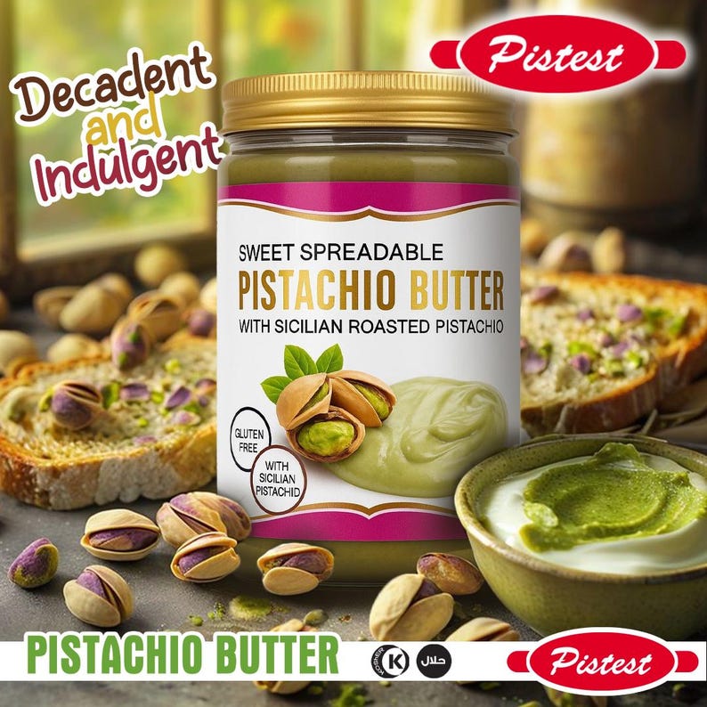Sweet Spreadable - Sweet Pistachio Butter Spread 2.4 Pound– Made With ...