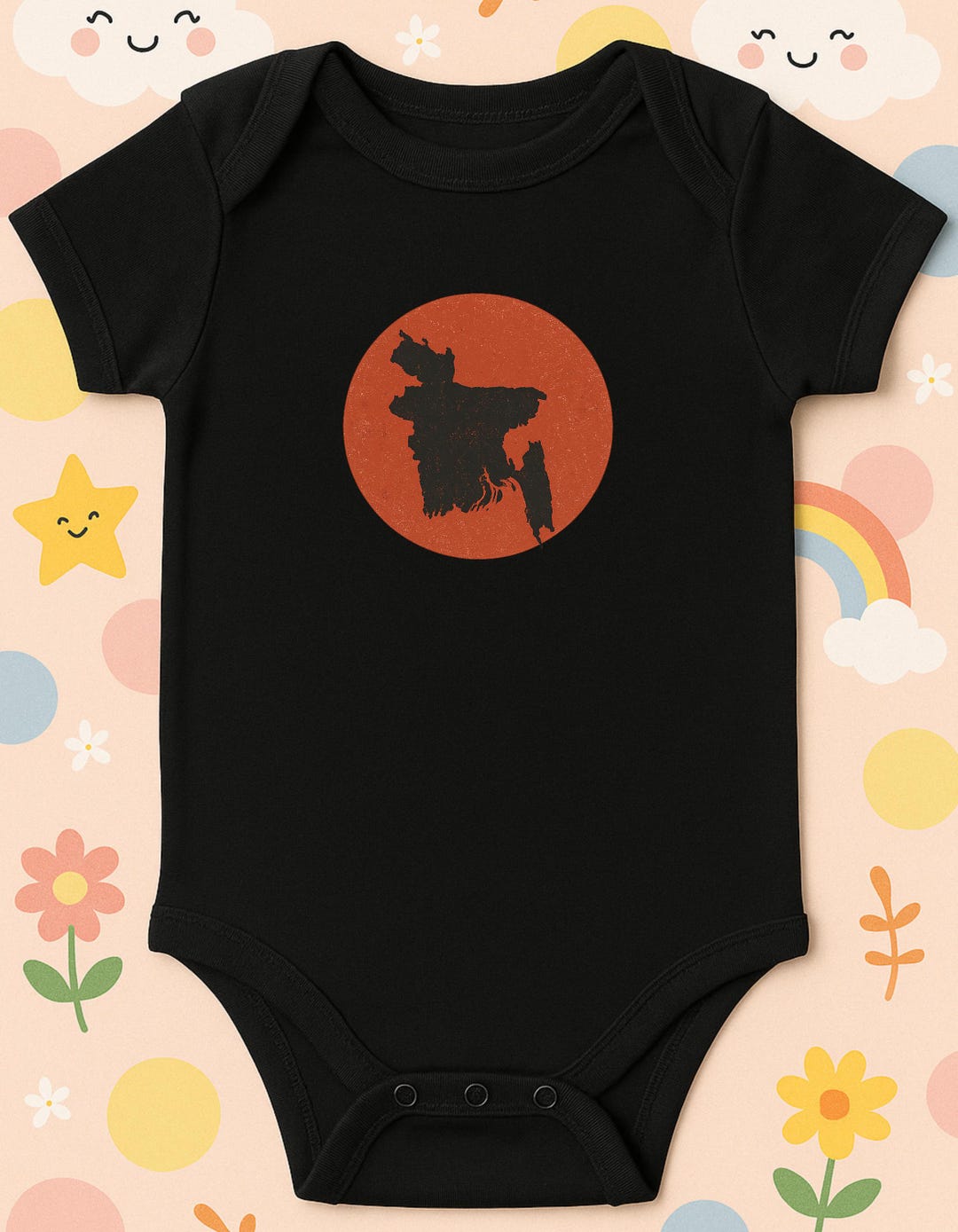 Bangladesh Flag Baby Onesie – Made in Bangladesh Bodysuit, Bengali Baby ...