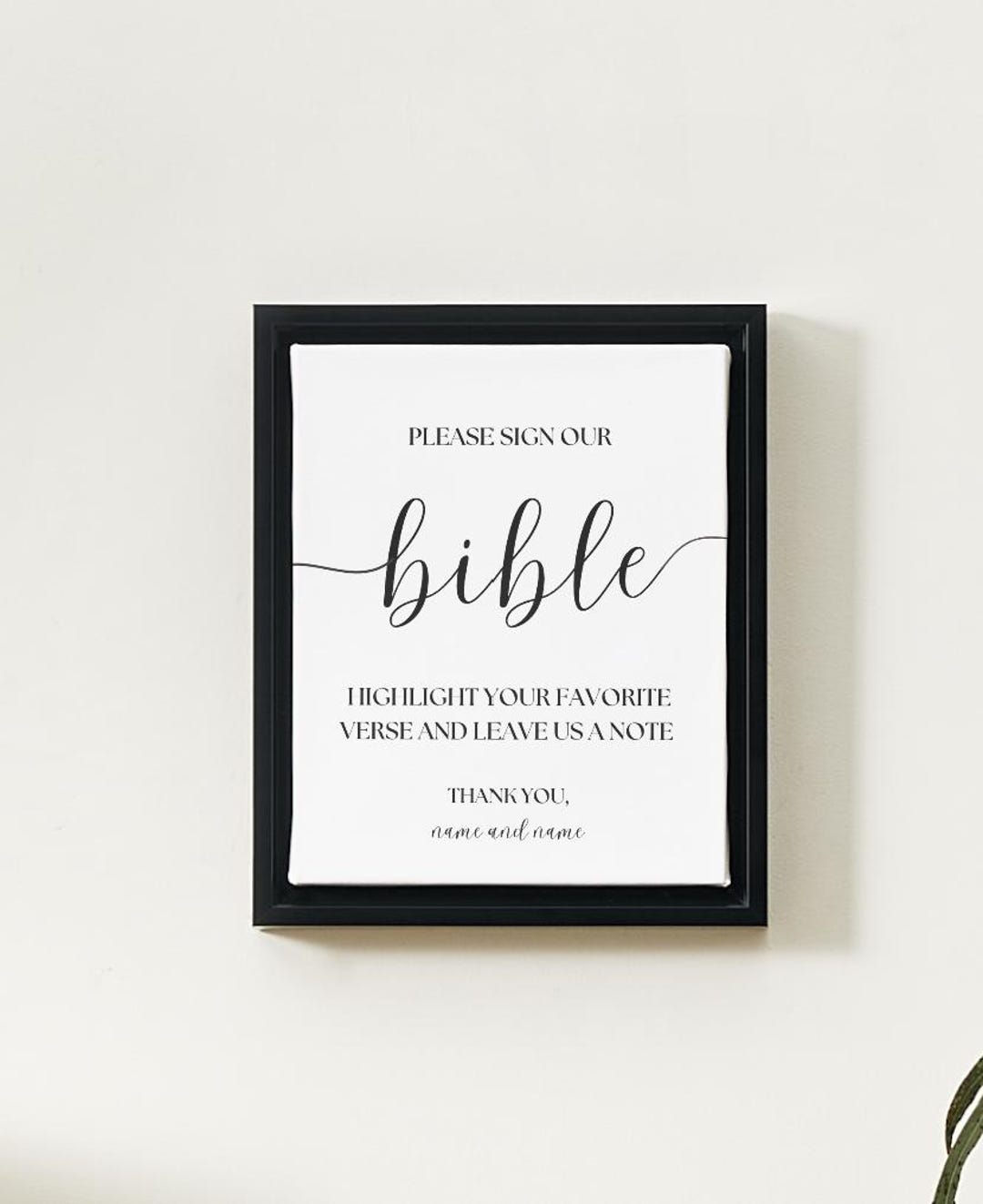 Bible Wedding Guest Book - Etsy