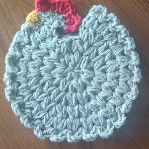Chicken Coaster Set Crochet - Etsy