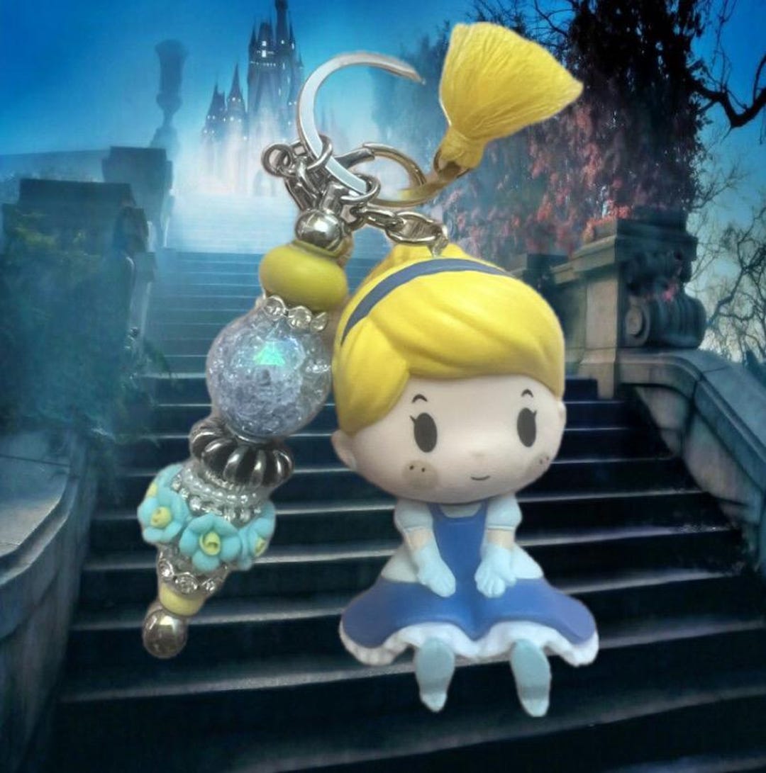 Cinderella Keychain | Disney Princess Bag Charm and Key Ring | Handmade ...