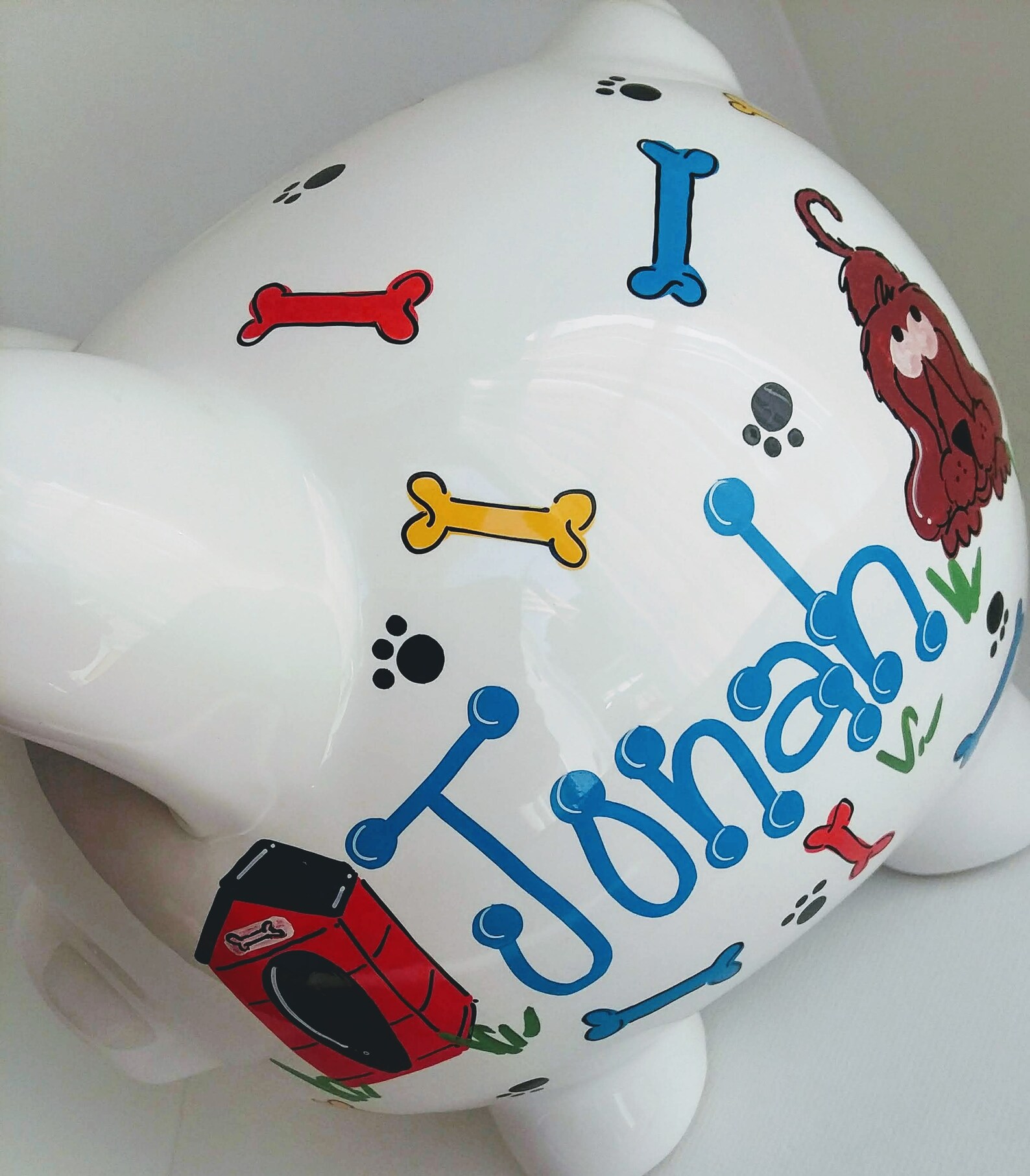 Personalized Piggy Bank With Puppy Dog Design Piggy Bank for - Etsy