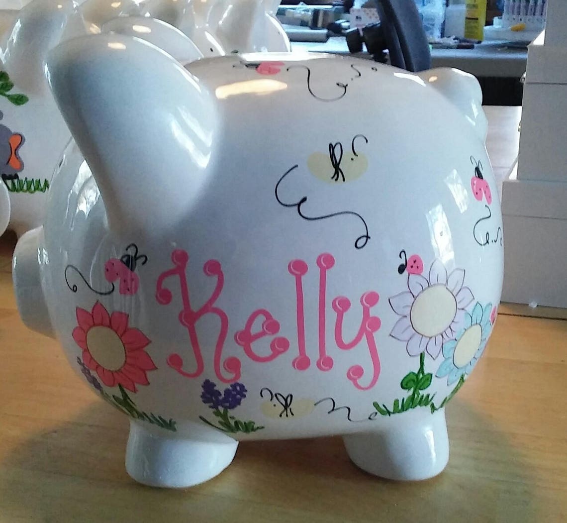 Personalized Piggy Bank - Personalized With Child's Name and Design - Etsy