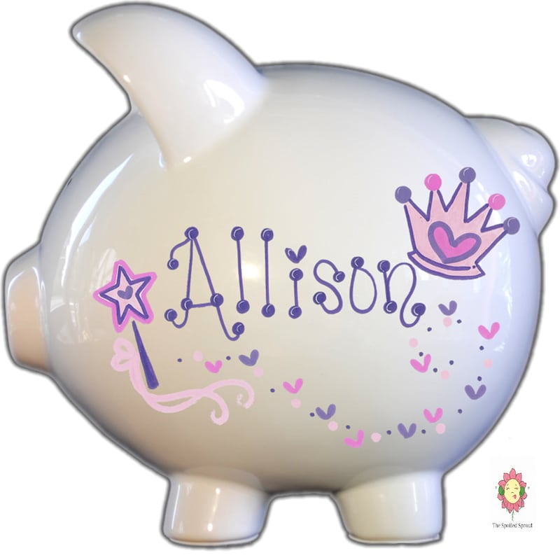 Princess Piggy Bank - Etsy