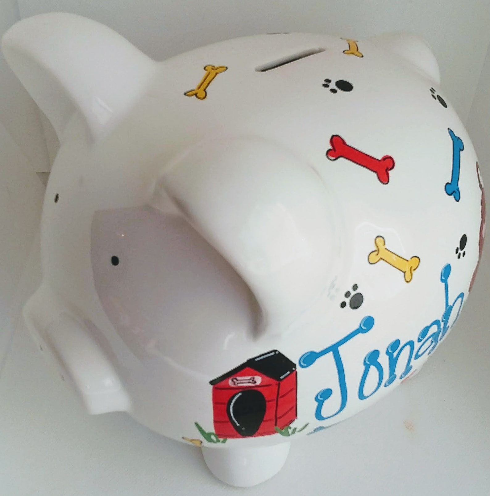 Personalized Piggy Bank With Puppy Dog Design Piggy Bank for - Etsy