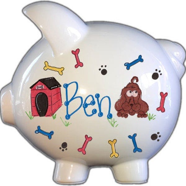 Dog Piggy Bank - Etsy