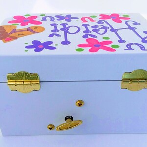 Personalized Musical Jewelry Box, Gift for Girl, Nursery Decor Music ...