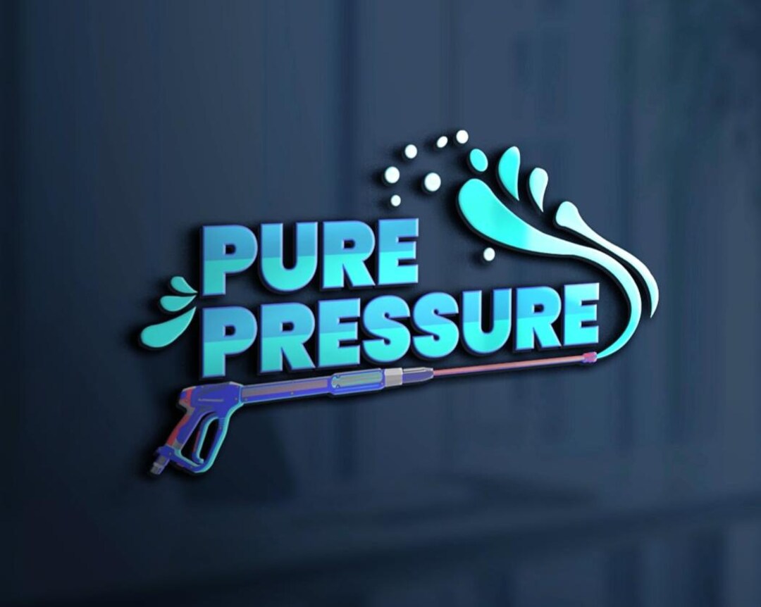 Pressure Washing Logo Design: Vector Format Cleaning Company Logo - Etsy