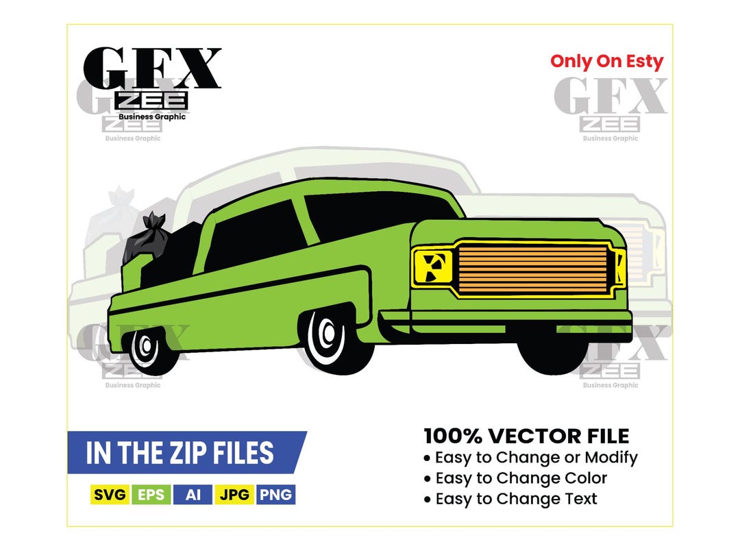 Junk Removal Truck Logo, Green Car Vector (digital Download) - Etsy