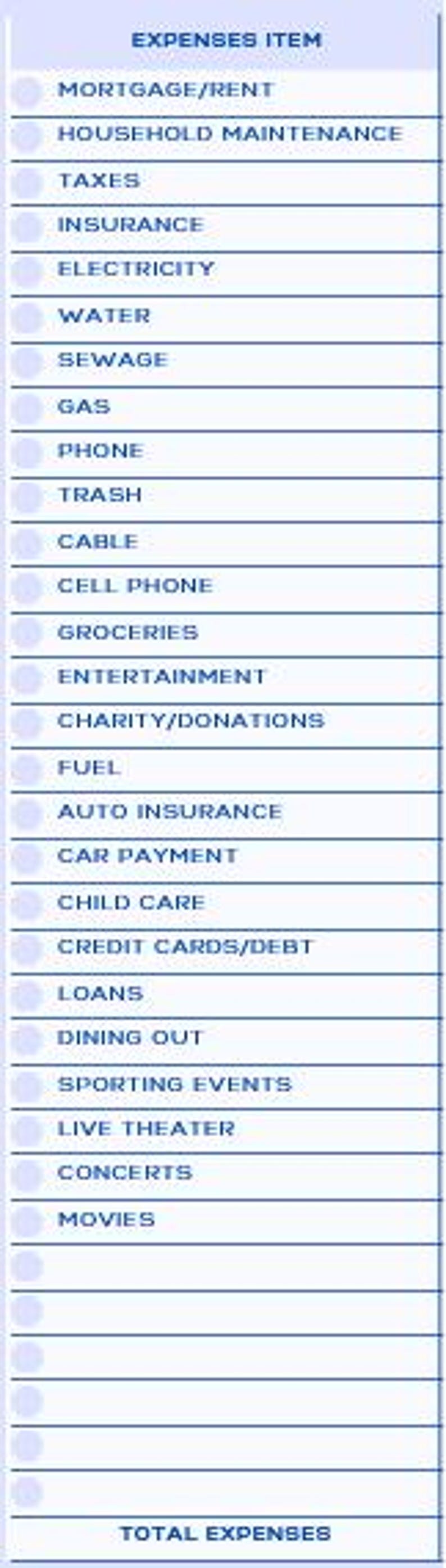 Monthly Budget Expense Sheet | Printable Digital Download | Personal ...