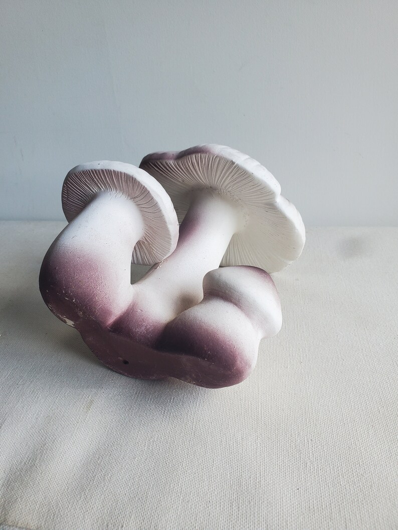 Vintage Ceramic Triple Mushroom Mushie Woodland Decor - Etsy