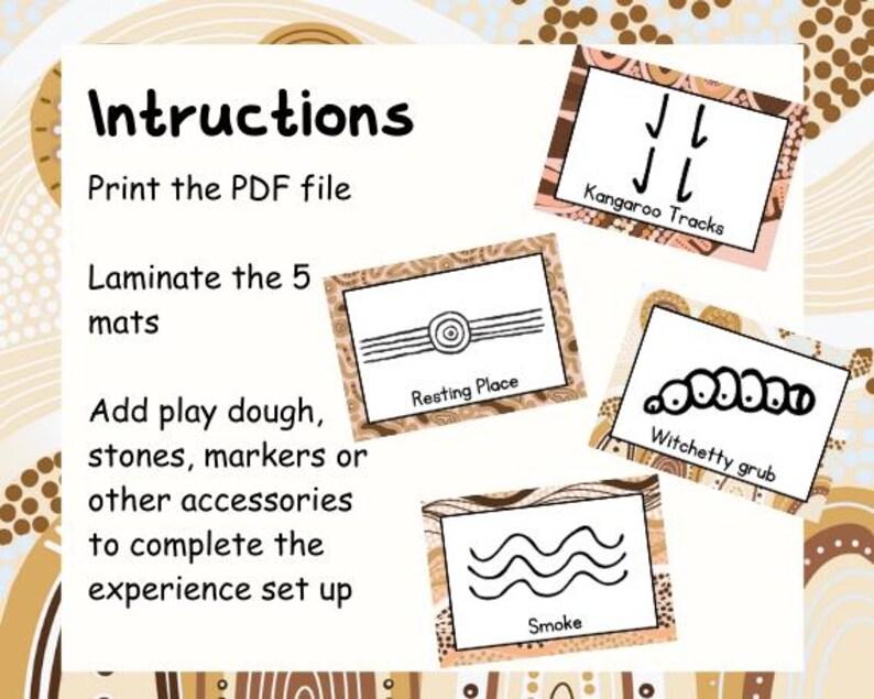 Reconciliation/naidoc Week Activity: Aboriginal Symbol Mats - Etsy ...