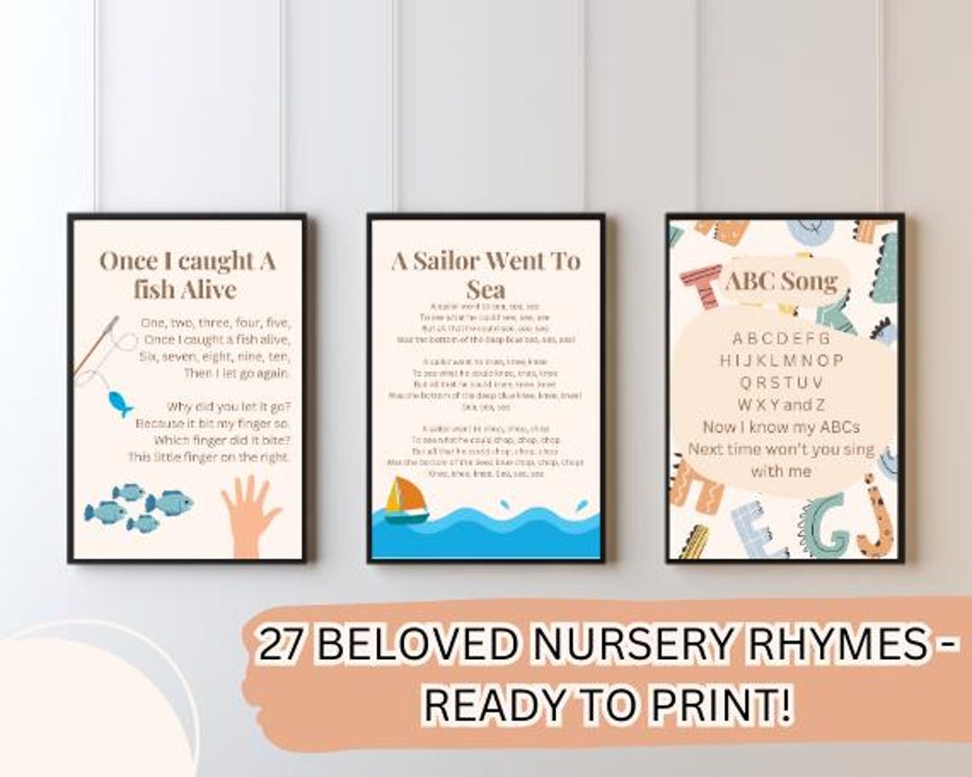 27 Beloved Nursery Rhymes - Ready to Print! - Etsy Australia