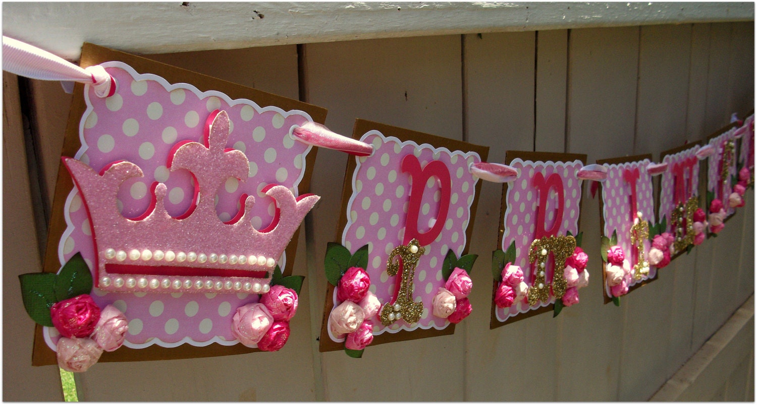 Princess Handmade Banner Custom Made GO GREEN Princess - Etsy
