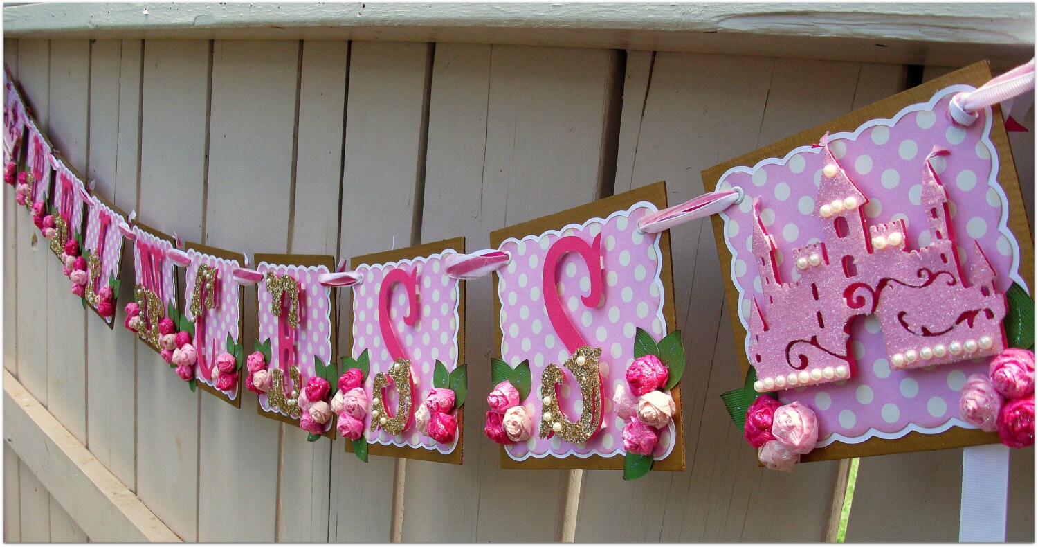 Princess Handmade Banner Custom Made GO GREEN Princess - Etsy