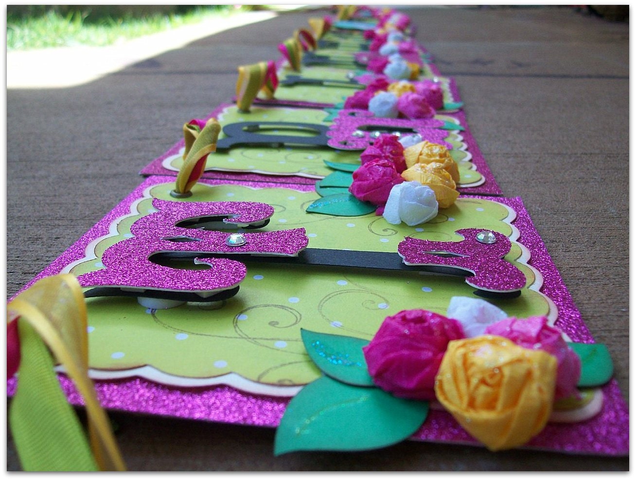 Handmade Banner Custom Made GO GREEN Name Banner Happy - Etsy