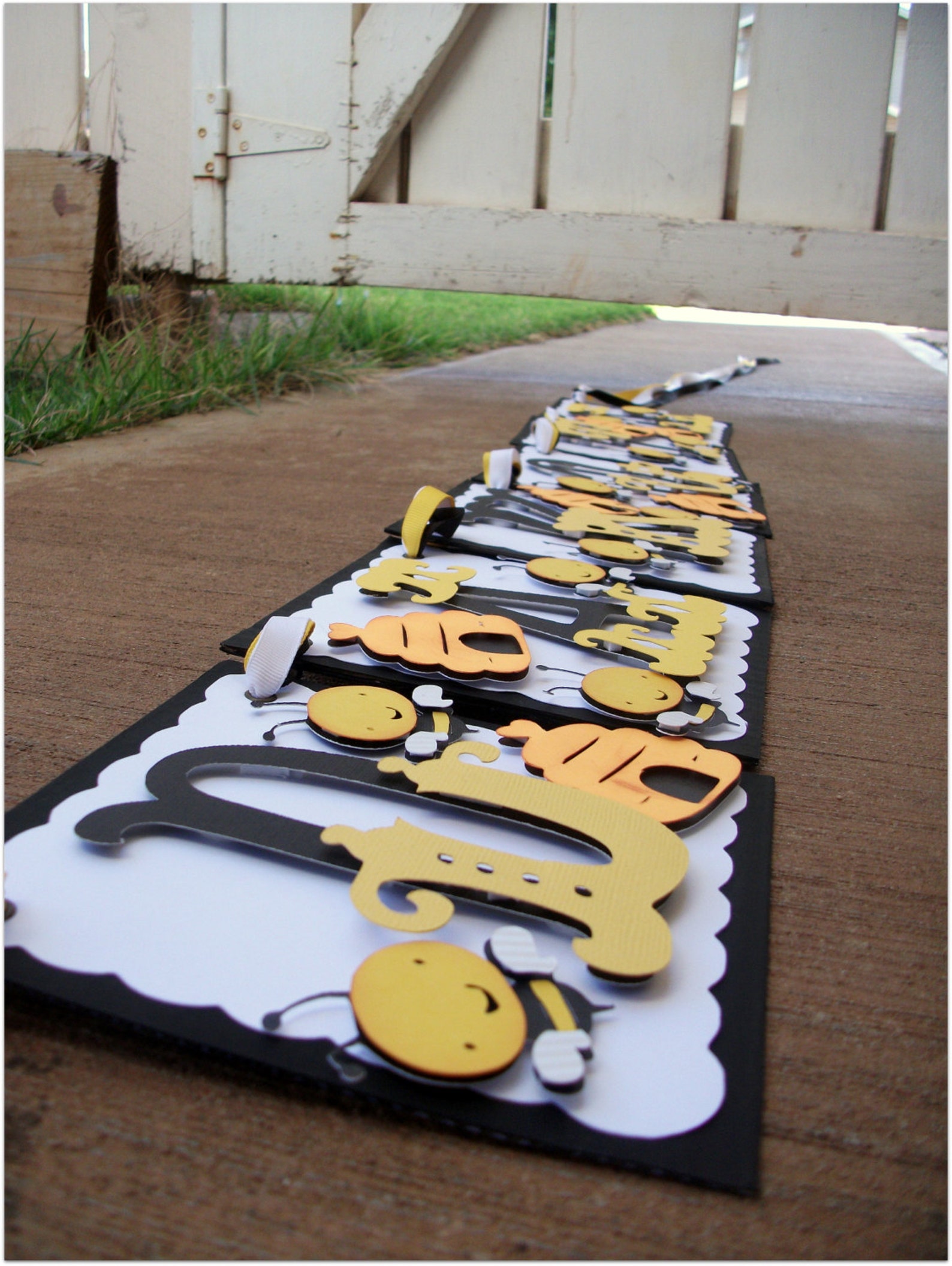 Handmade Banner Custom Made GO GREEN Name Banner Happy - Etsy