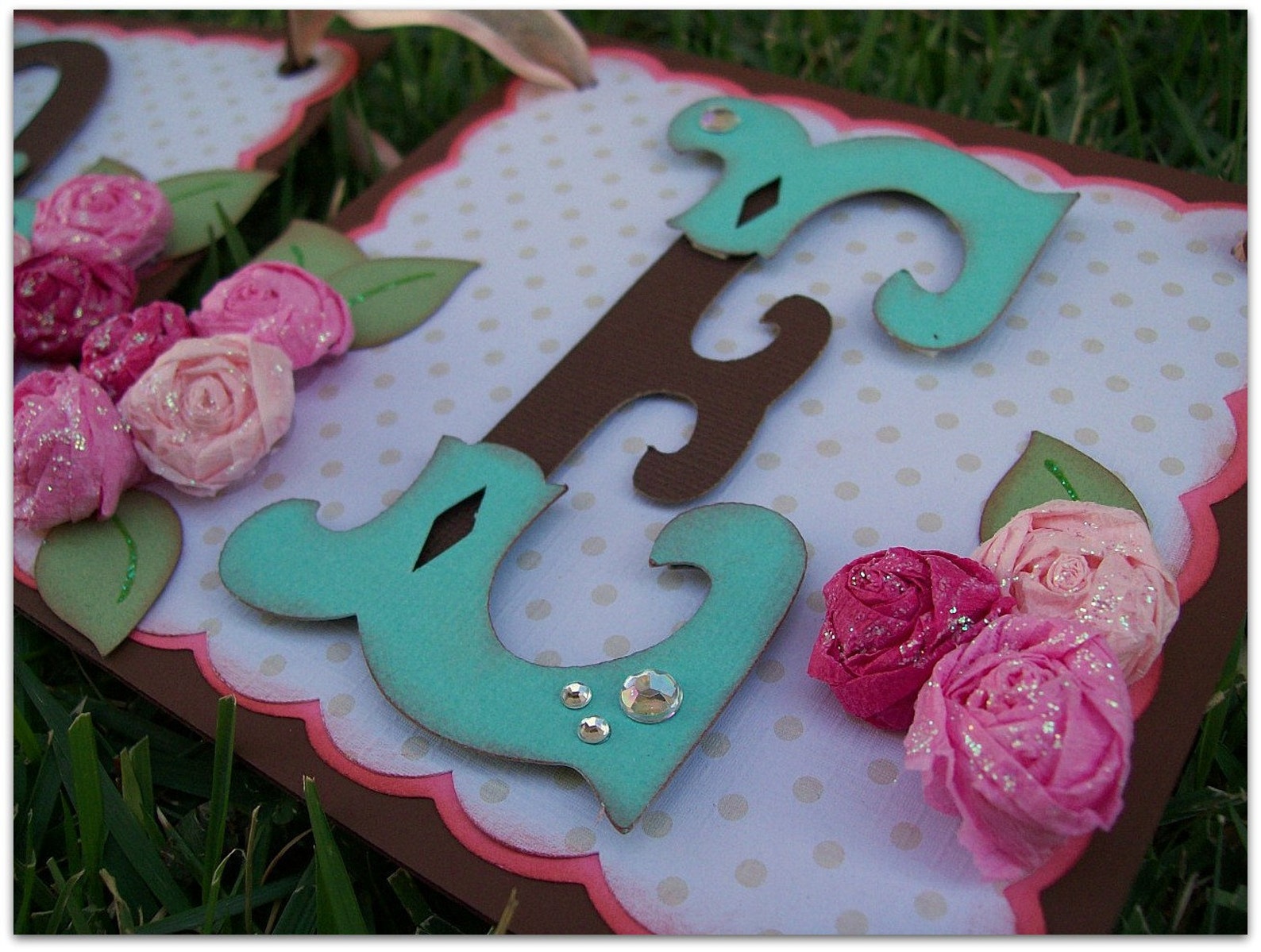 Handmade Banner Custom Made GO GREEN Name Banner Happy Birthday Baby ...