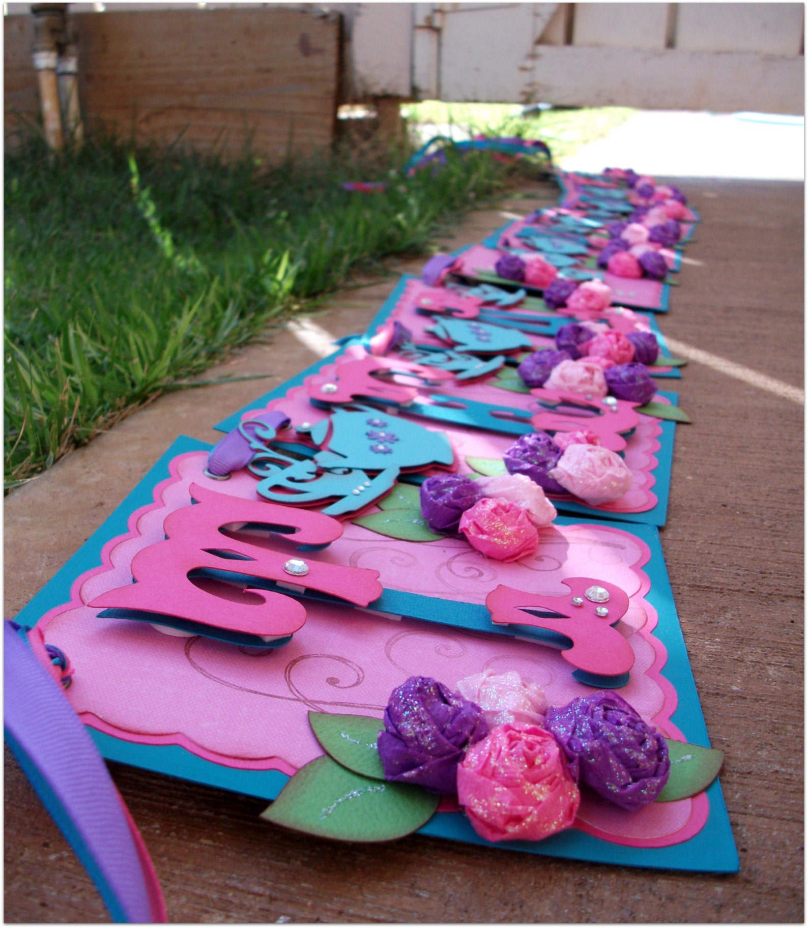 Handmade Banner Custom Made GO GREEN Name Banner Happy - Etsy