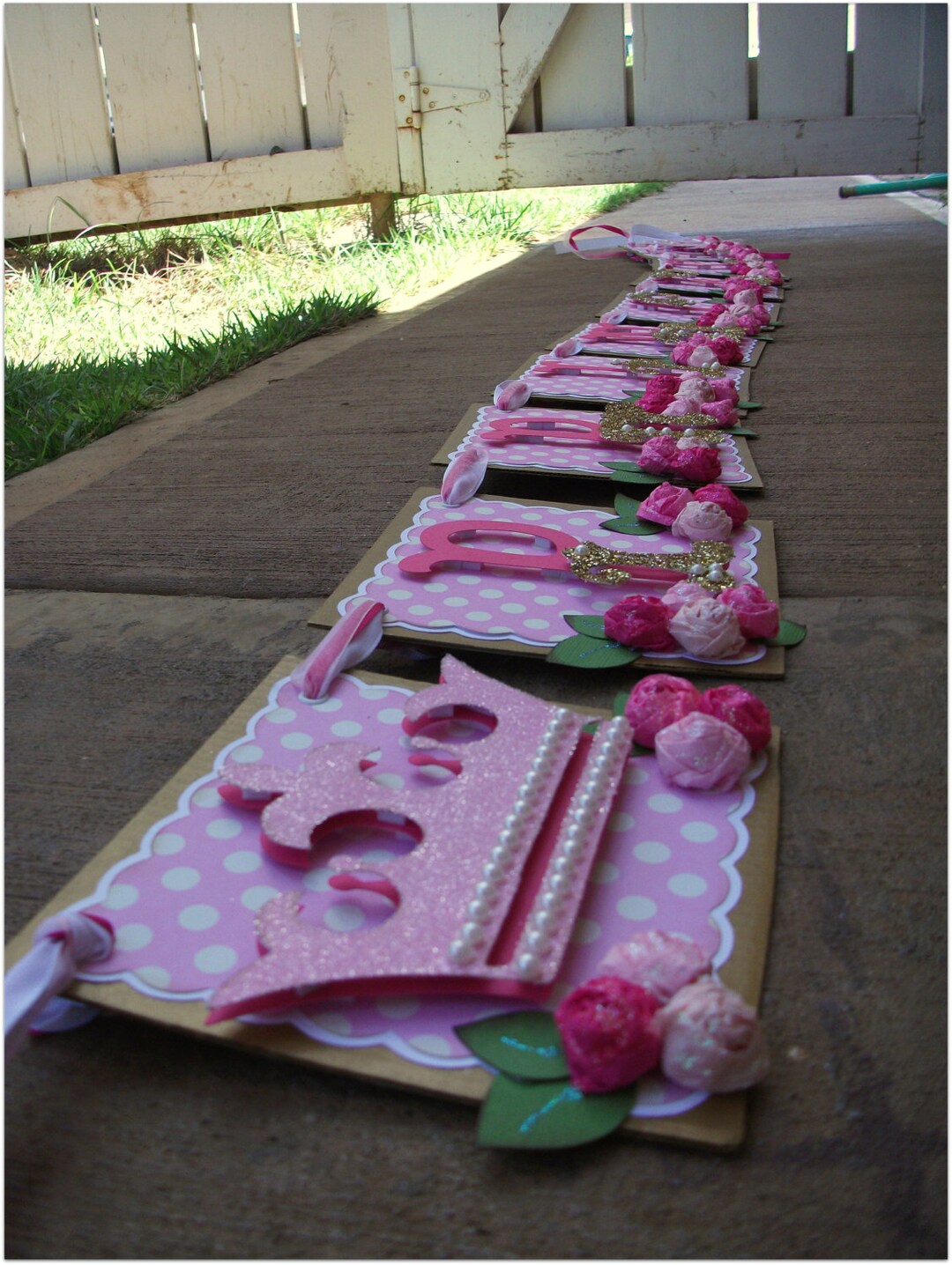 Princess Handmade Banner Custom Made GO GREEN Princess - Etsy