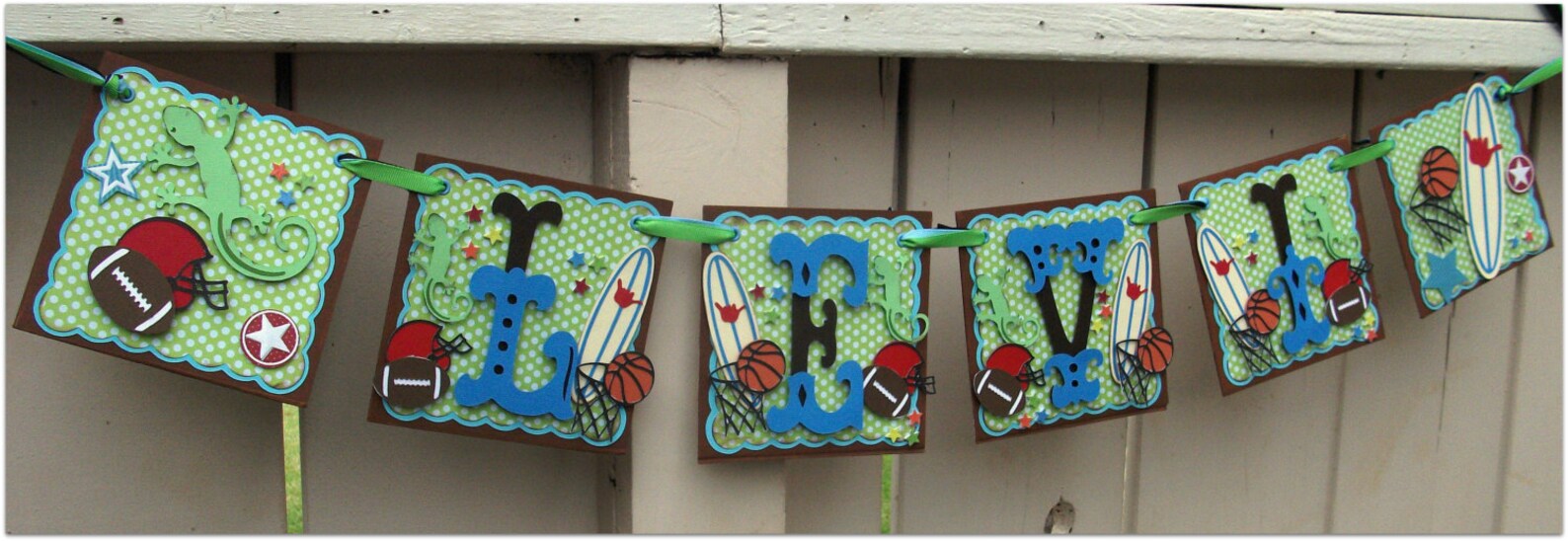 Handmade Banner Custom Made GO GREEN Name Banner Happy - Etsy