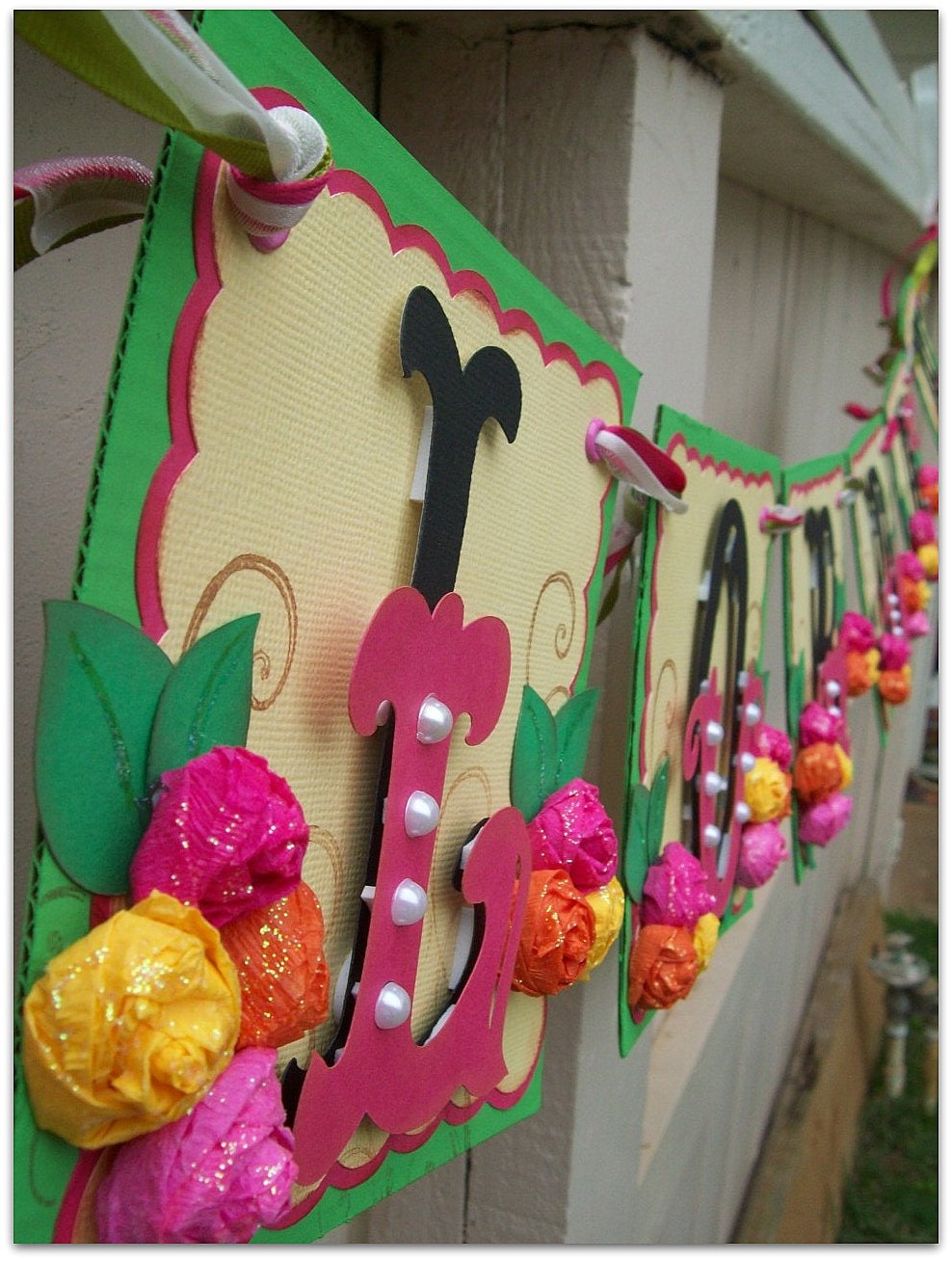 Handmade Banner Custom Made GO GREEN Name Banner Happy - Etsy