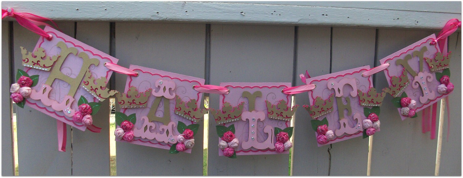 Handmade Banner Custom Made GO GREEN Princess Party - Etsy