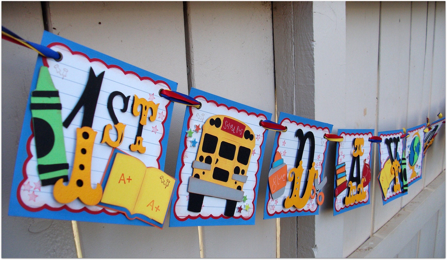 Handmade Banner Custom Made GO GREEN Name Banner Happy - Etsy