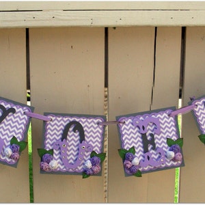Chevron Handmade Banner Custom Made GO GREEN Name Banner - Etsy
