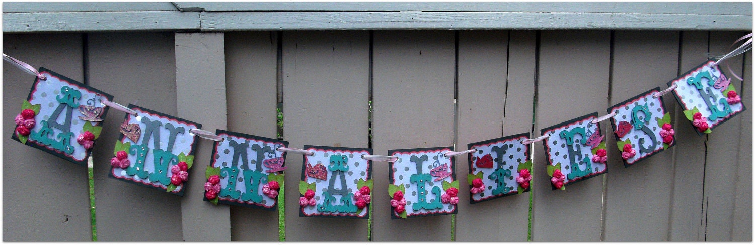 Handmade Banner Custom Made GO GREEN Name Banner Happy - Etsy