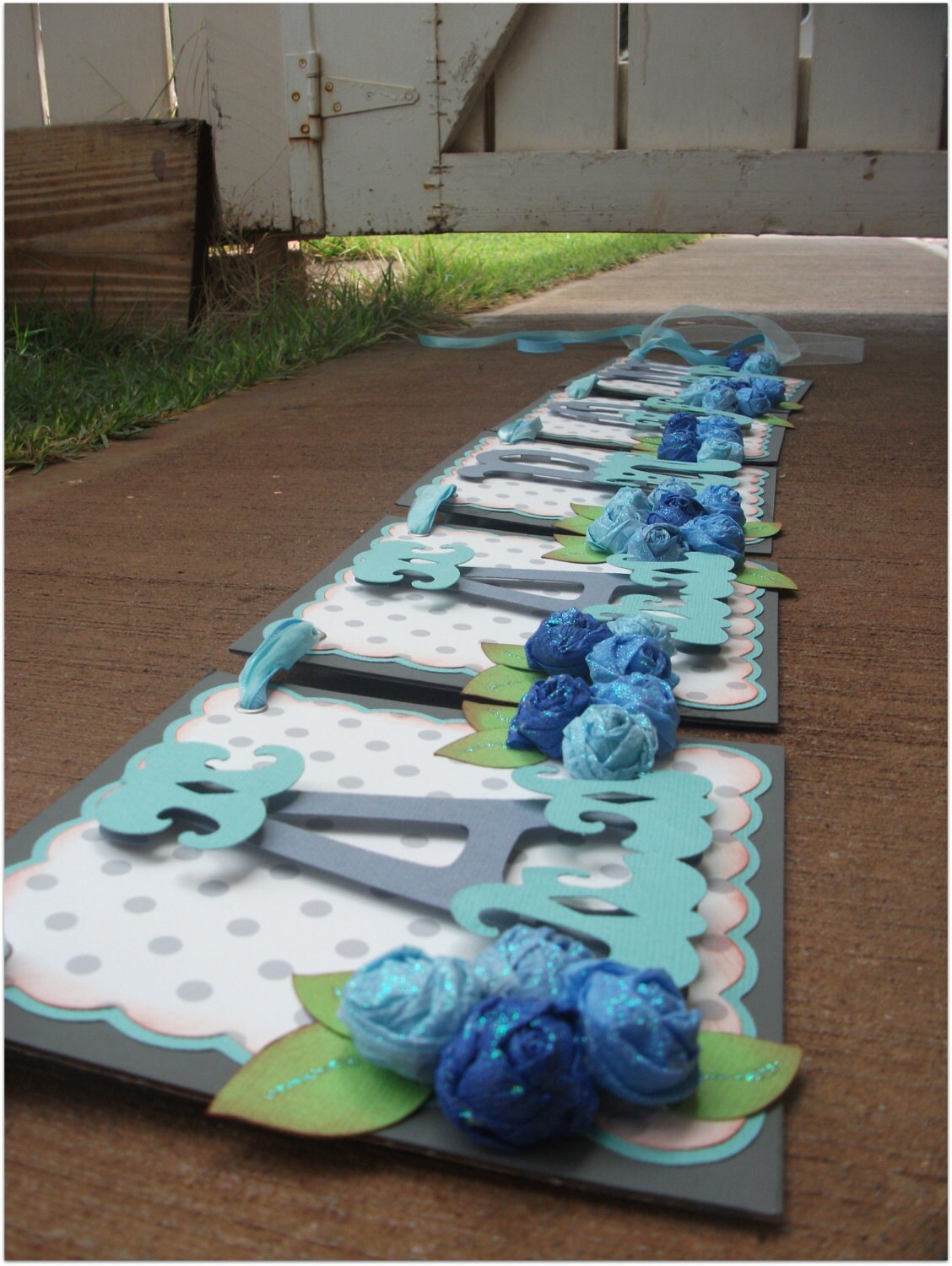 Handmade Banner Custom Made GO GREEN Name Banner Happy - Etsy