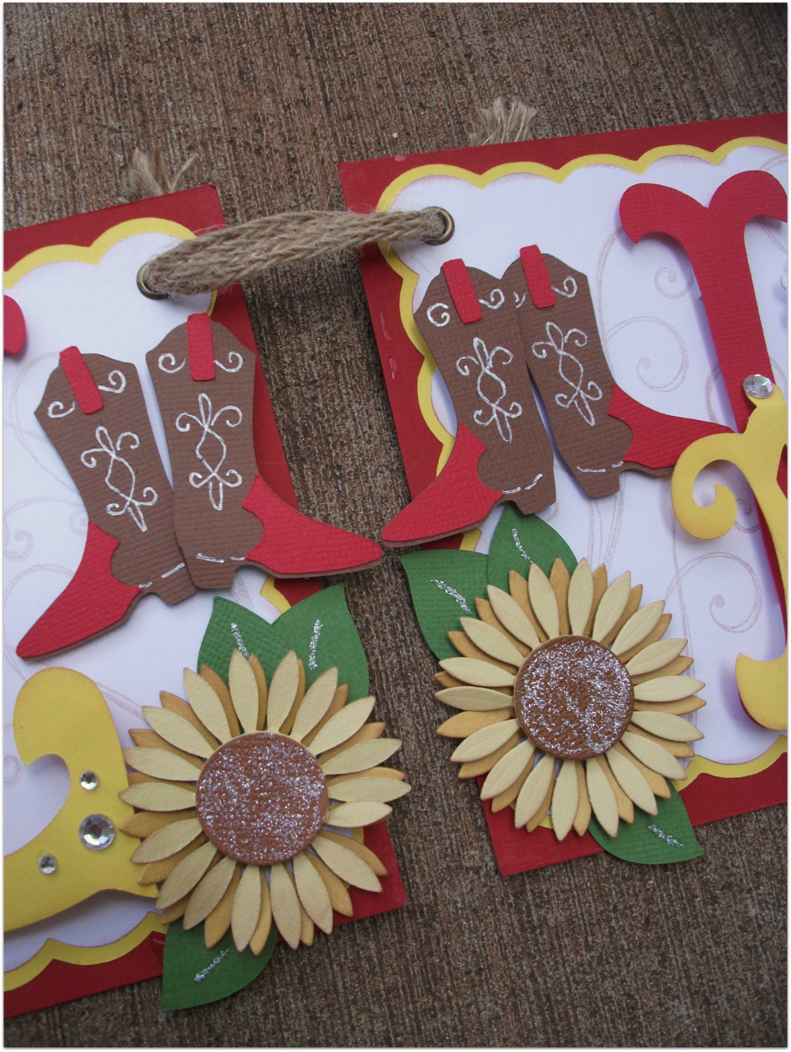 Handmade Banner Custom Made GO GREEN Name Banner Happy Birthday Baby ...