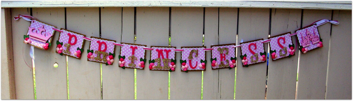 Princess Handmade Banner Custom Made GO GREEN Princess - Etsy