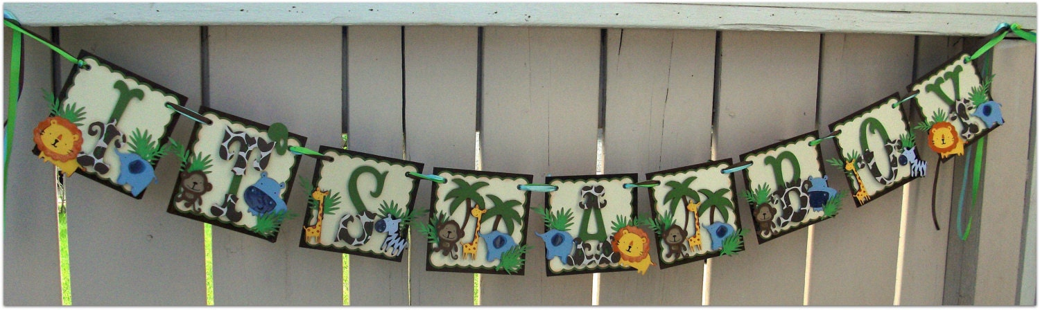 Handmade Banner Custom Made GO GREEN Name Banner Happy - Etsy