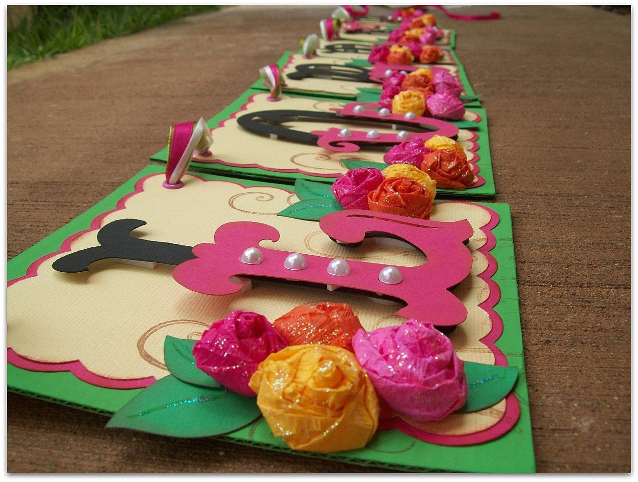 Handmade Banner Custom Made GO GREEN Name Banner Happy - Etsy