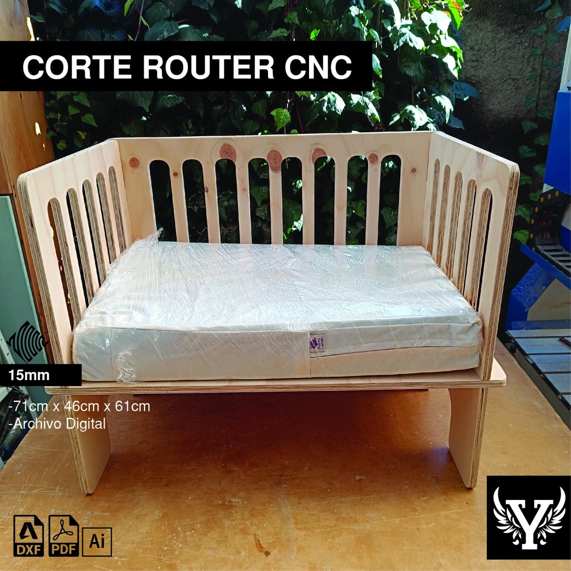 Pet Bed Digital Design - DXF File for CNC Router Cutting - Etsy